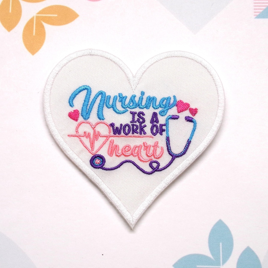 Nursing Patch Embroidered Iron-on DIY Applique for Uniform Jacket ...