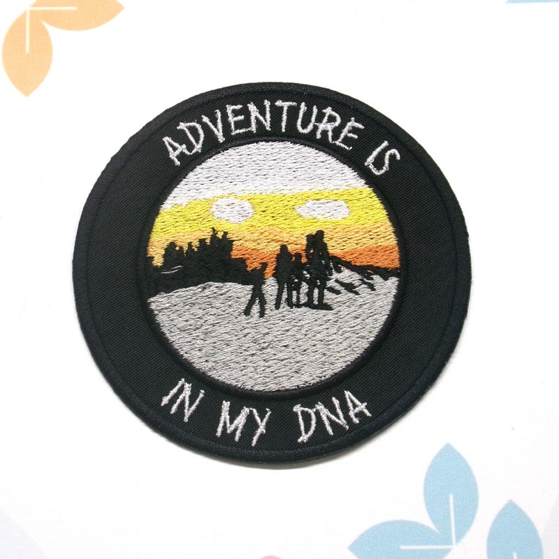 Hiking Iron on Patch - Etsy