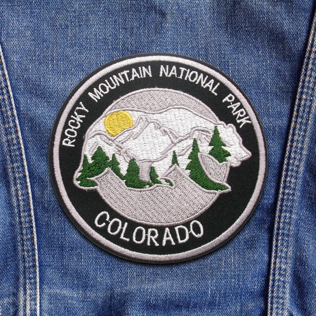 Rocky Mountain Patch 3.5" Embroidered Iron-on Applique for Backpack ...