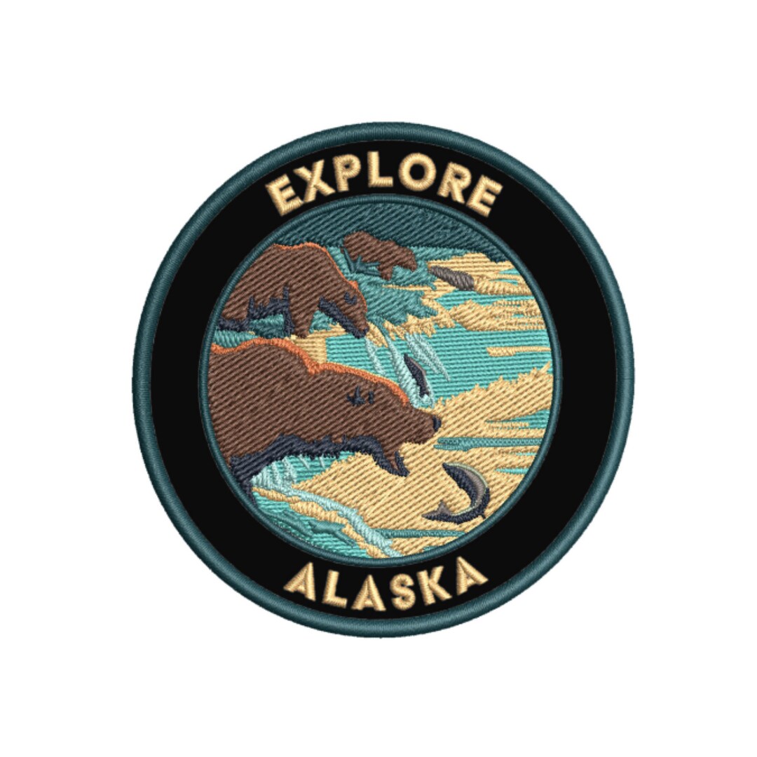 Explore Alaska Embroidered 3.5 Patch Iron/sew Bears Wildlife Adventure ...