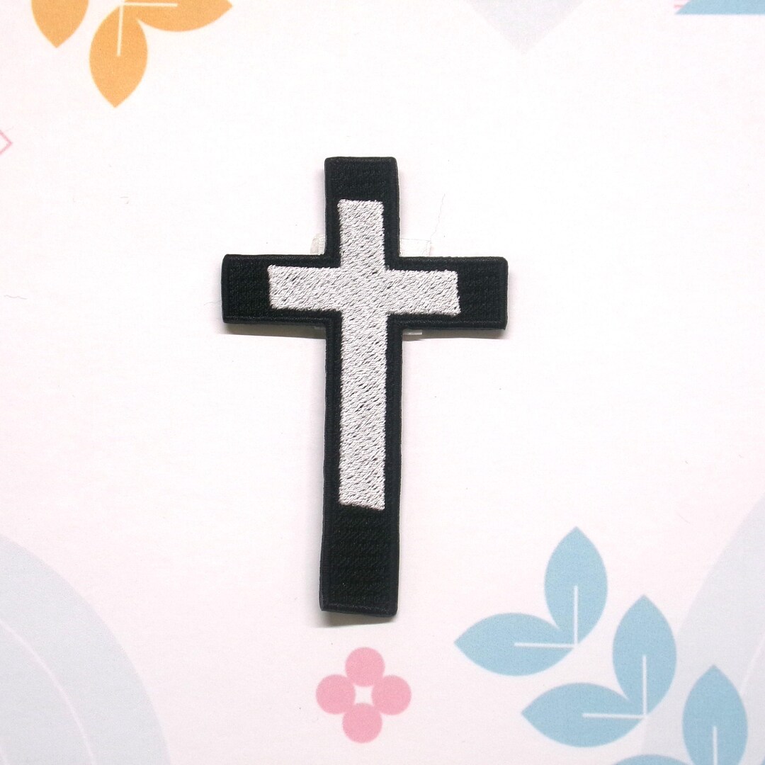 Christian Cross Patch Iron-on Embroidered Religious Iron-on Badge for ...