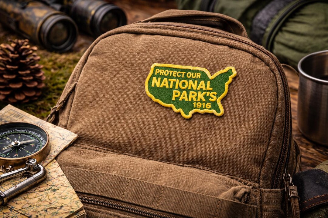 Support Our National Parks - Embroidered Iron-on Patch - Travel, Visit ...