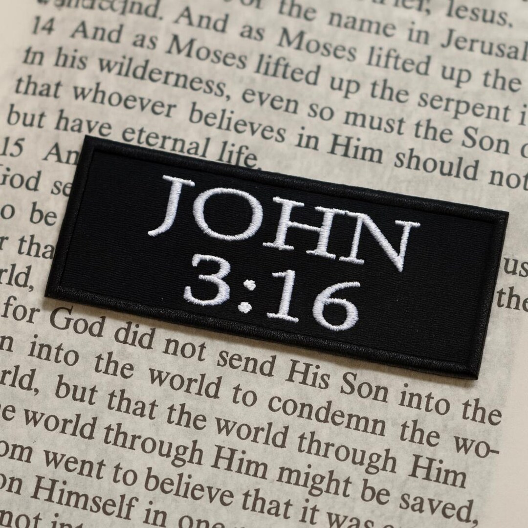 Custom "your Verse" Bible Scripture Patch 4"x1.5" Embroidered Iron-on ...