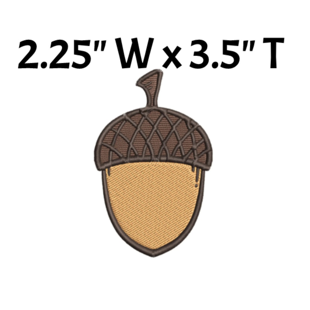 Acorn Patch Embroidered DIY Iron-on/sew-on Applique Vest Jacket ...
