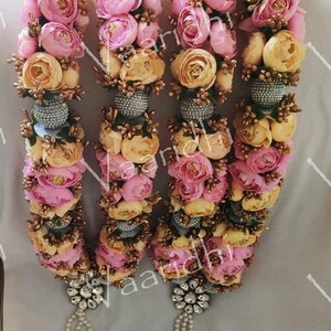 Latest Pair of Peony Flower Milni Mala, Wedding Mala, Honor Mala ...