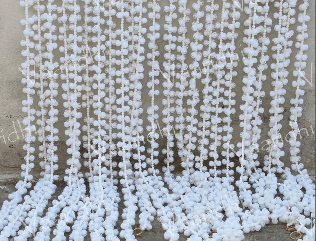 8ft Nikah Purdah Mogra Jasmine Flower Garlands for Indian Wedding ...