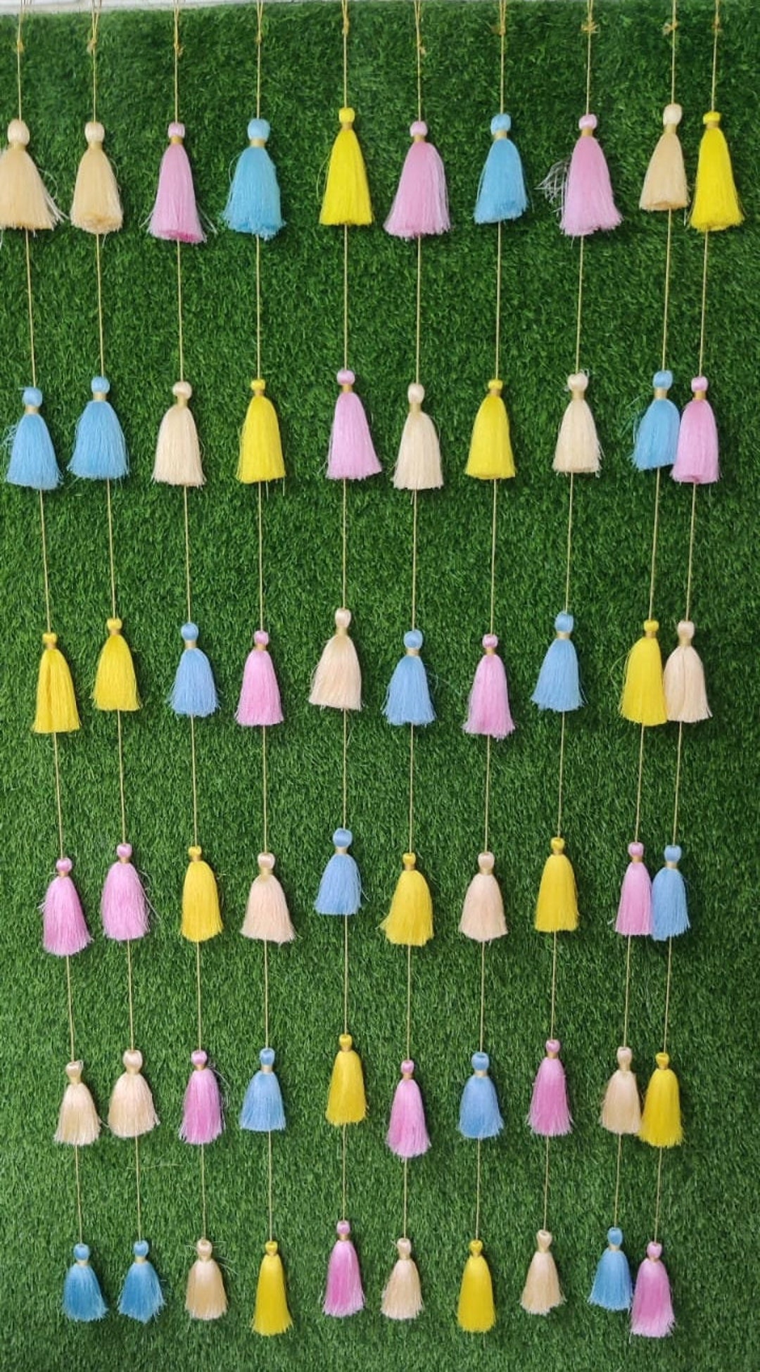 6 Ft Tassel String Hangings for Wedding Decor Mehndi & Sangeet Decor ...
