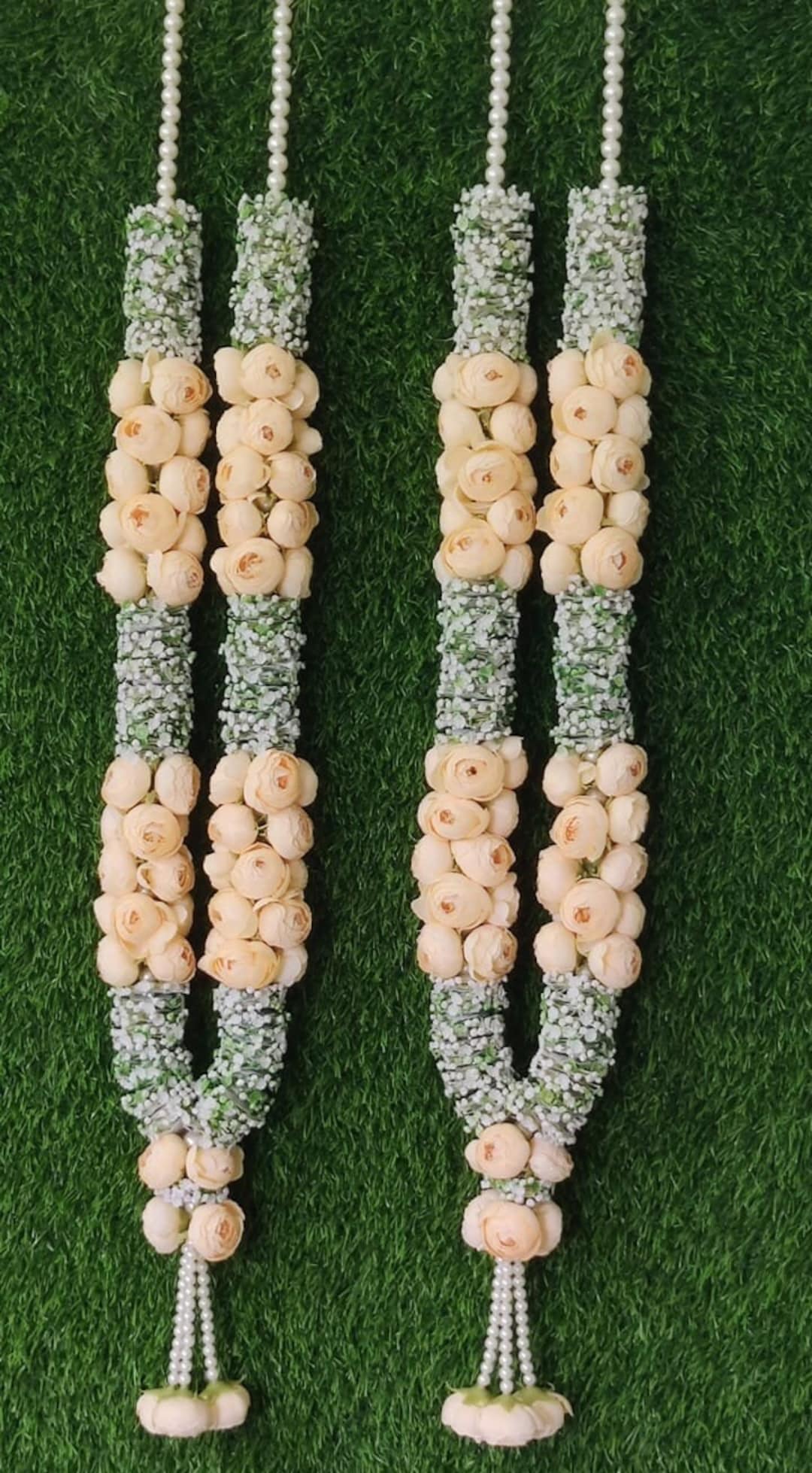 Handmade Indian Wedding Garland, Artificial Flower Jaimala Pair - Etsy