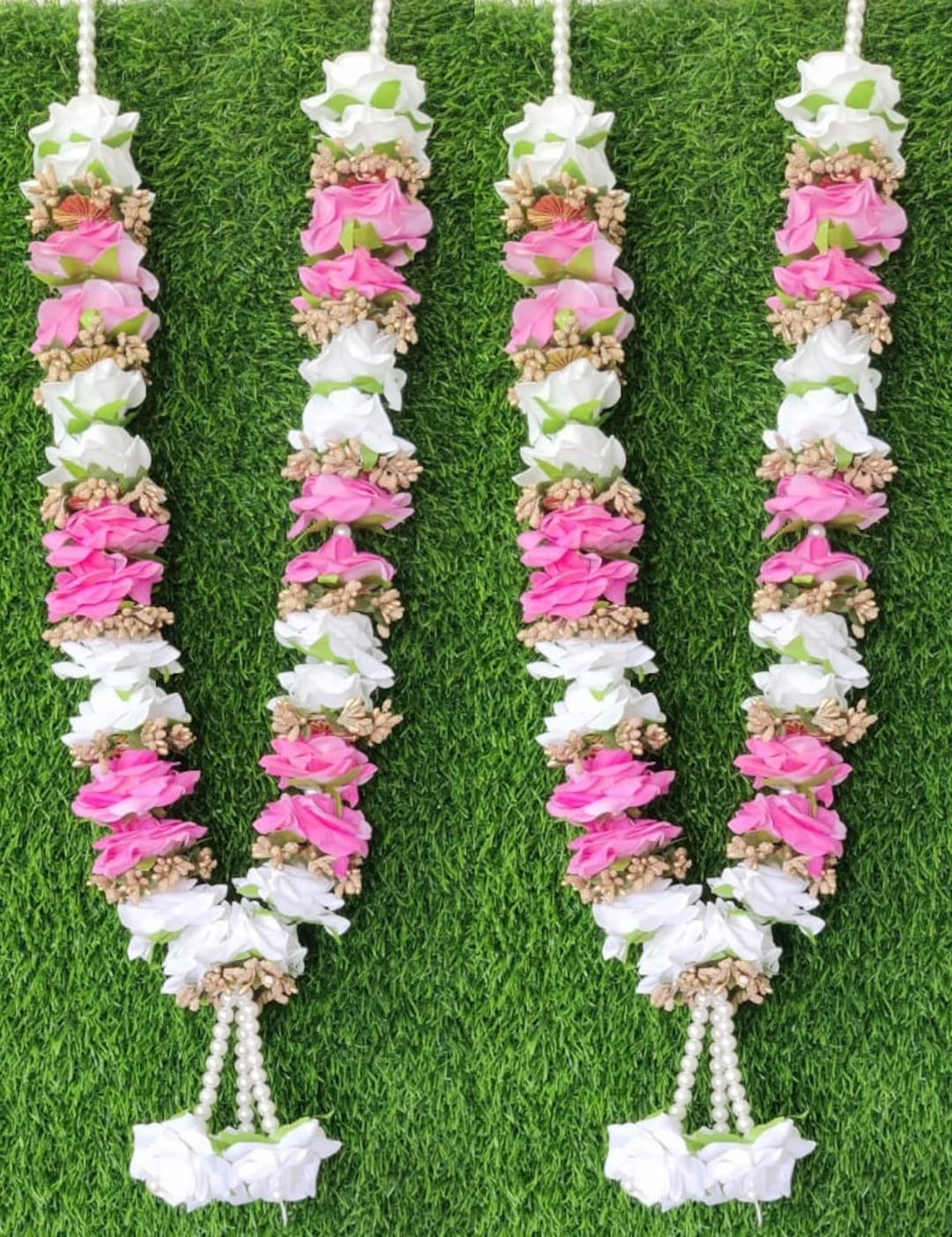 Pair of Varmala Rose Flower Garland , Jaimala Asian Wedding Engagement ...