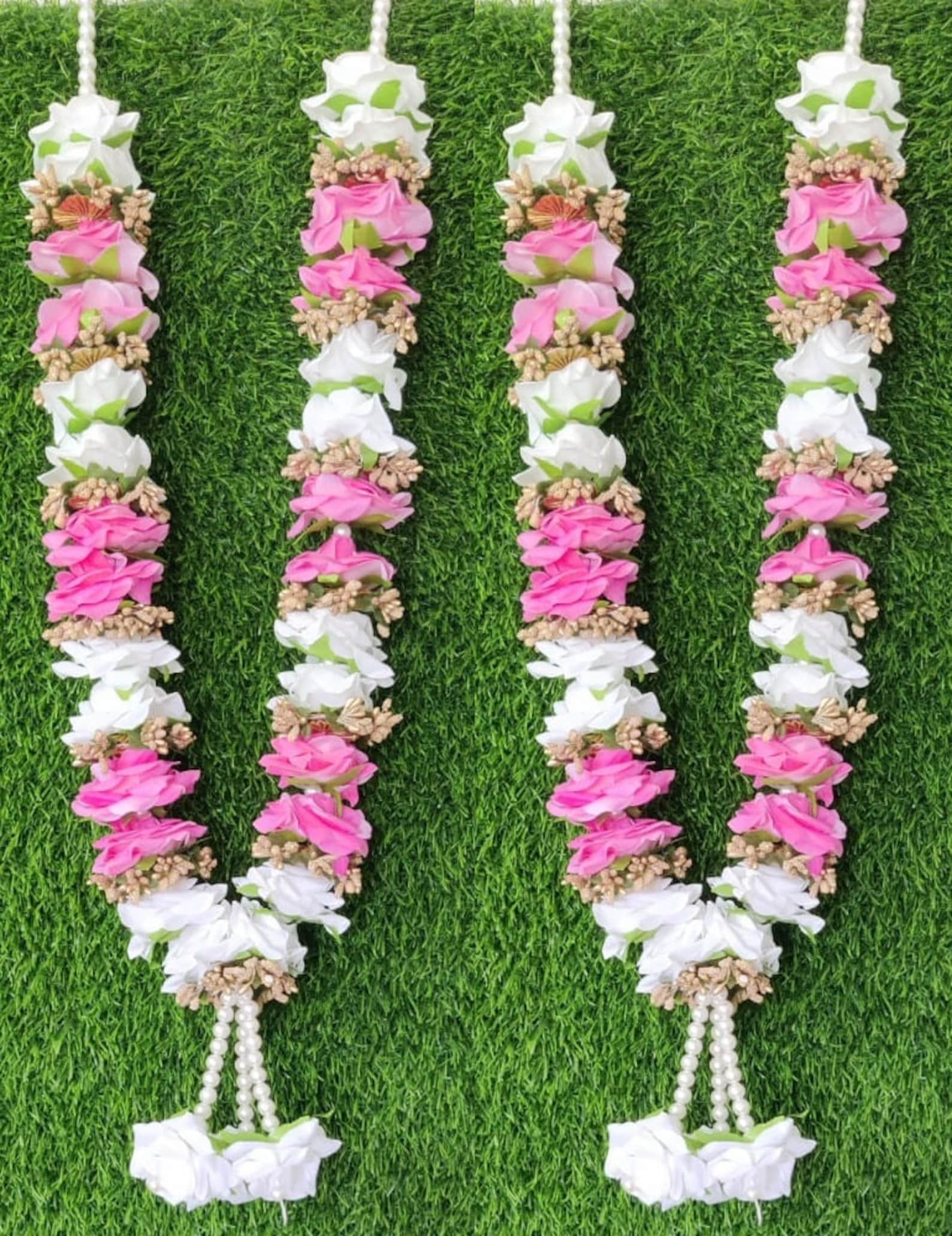Pair of Varmala Rose Flower Garland , Jaimala Asian Wedding Engagement ...