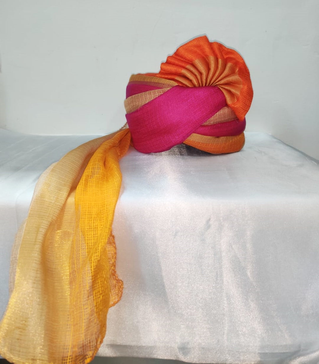 Mens Barrati Unisex Turban/safa Wedding Pagdi for Wedding Baraat Men ...