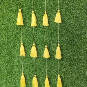 6 Ft Haldi Decor Tassel String Hangings for Wedding Decor Mehndi ...