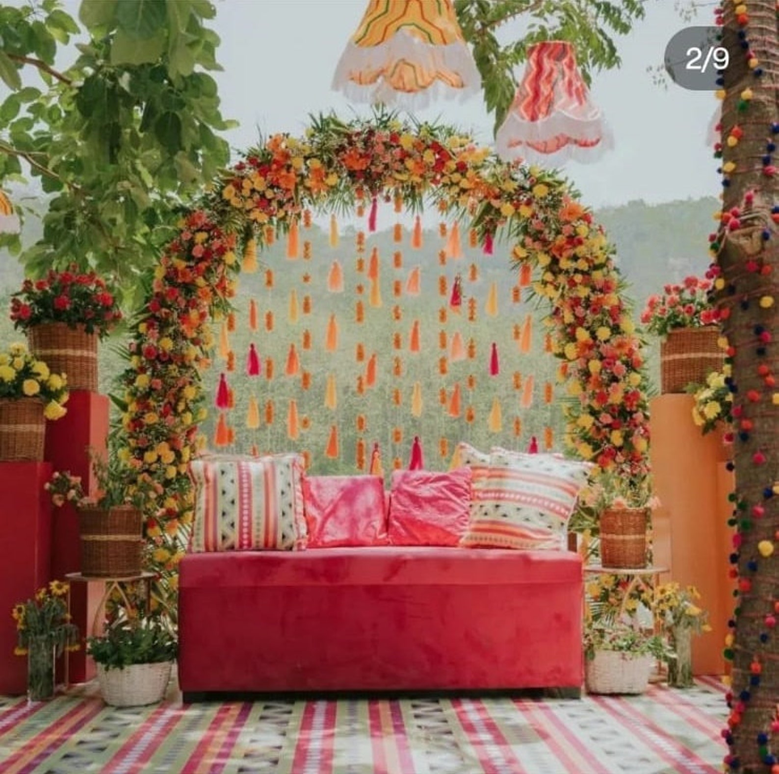 6 Ft Tassel String Hangings for Wedding Decor Mehndi & Sangeet - Etsy