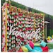 5 Feet Long Multicolor Frill Hanging Strings for Indian Decoration ...