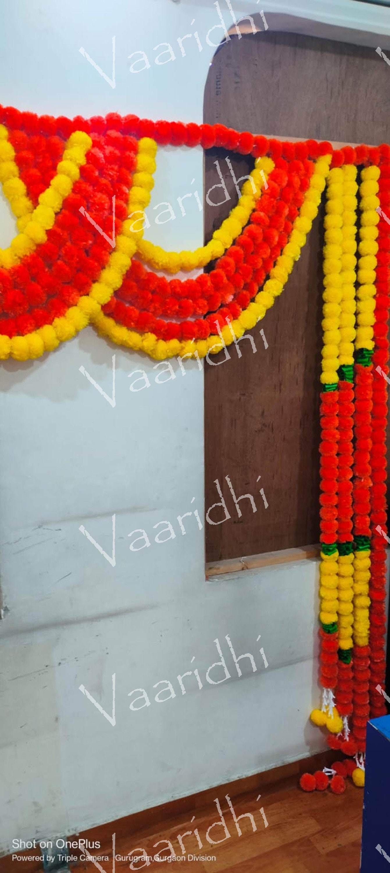 Marigold Garland Backdrop Puja Backdrop for Haldi Decor - Etsy