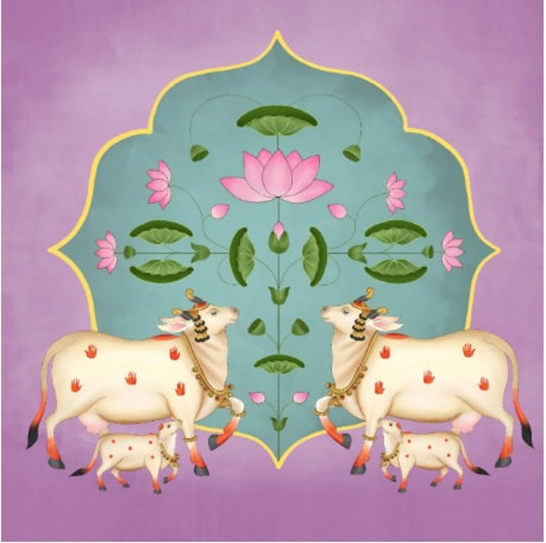 Pichwai Style Fabric Backdrop for Event Decoration Party Decor Wedding ...