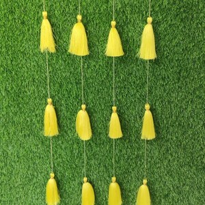 6 Ft Haldi Decor Tassel String Hangings for Wedding Decor Mehndi ...