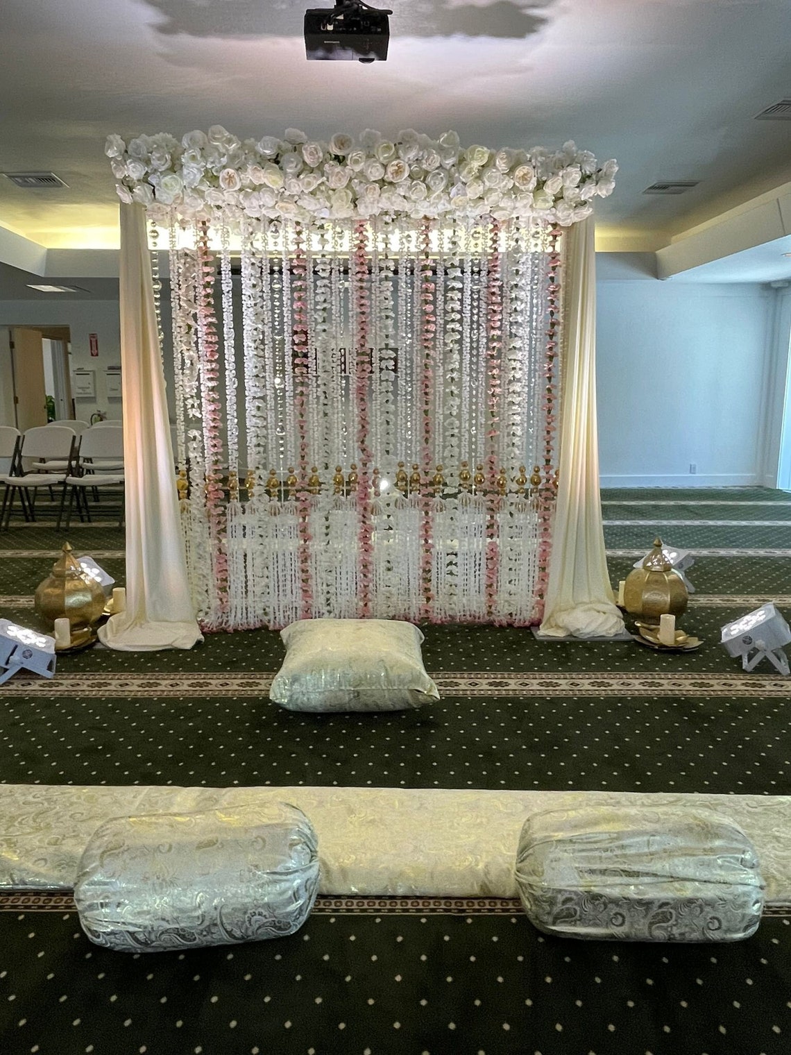 7ftx6 Ft Nikah Pardah Set of Flower Garlandstop Flower Runner - Etsy