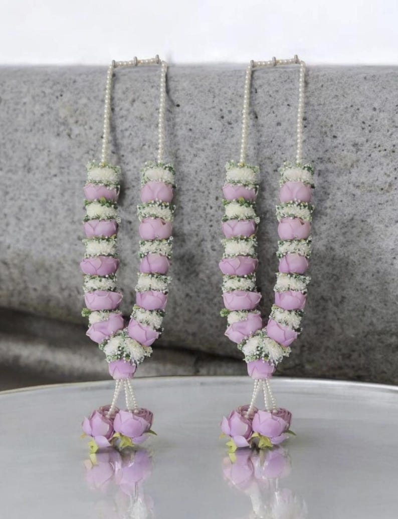 Bollywood Design Rose Varmala Garland, Baby's Breath, Asian Wedding ...