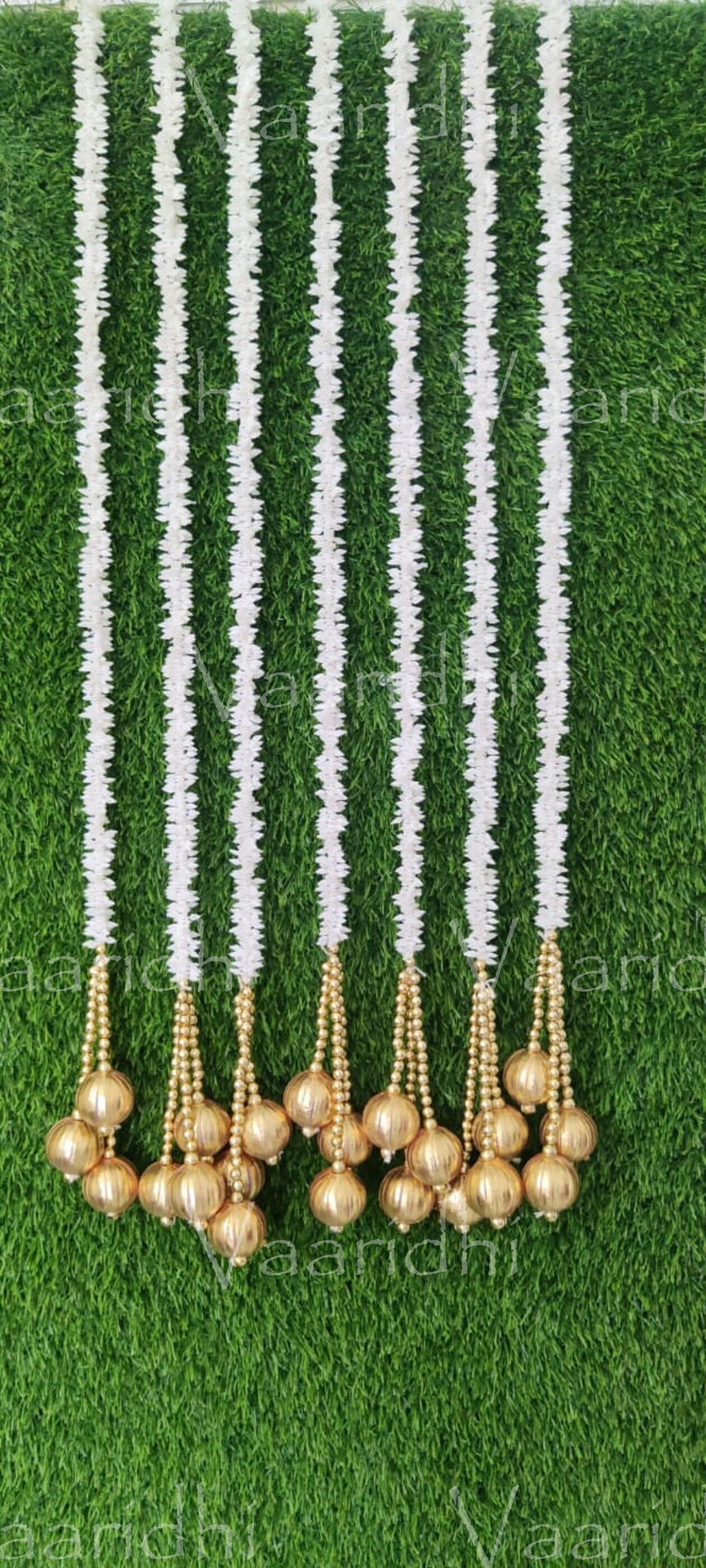 2.5 Ft Gajra/jasmine Garlands With Rose Flower for Wedding Decoration ...