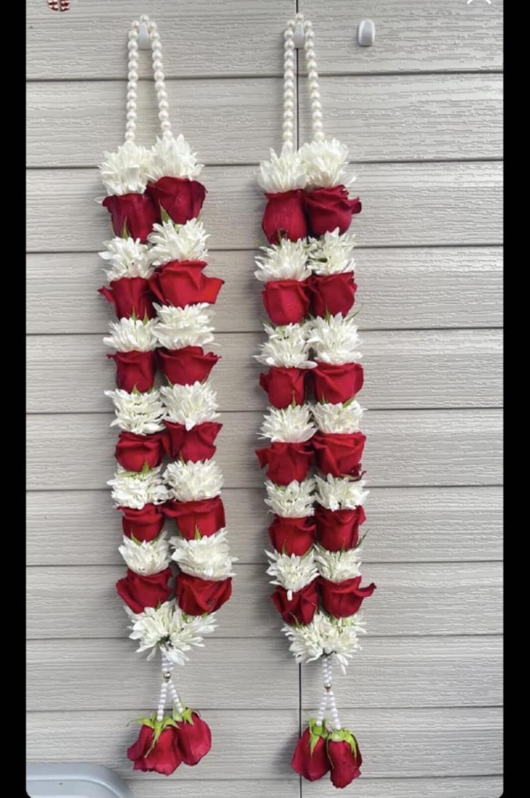 Varmala Rose and Carnation Flower Varmala Design Pair for Jaimala Milni ...