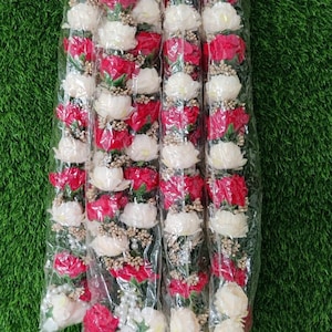 Pair of Artificial Rose Flower Varmala Welcom Mala, Wedding Mala, Honor ...