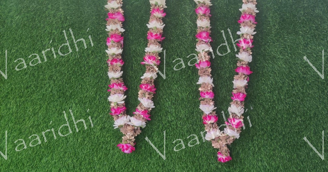 New Varmala Design Pair of Rose Flower Milni Mala, Wedding Mala, Honor ...