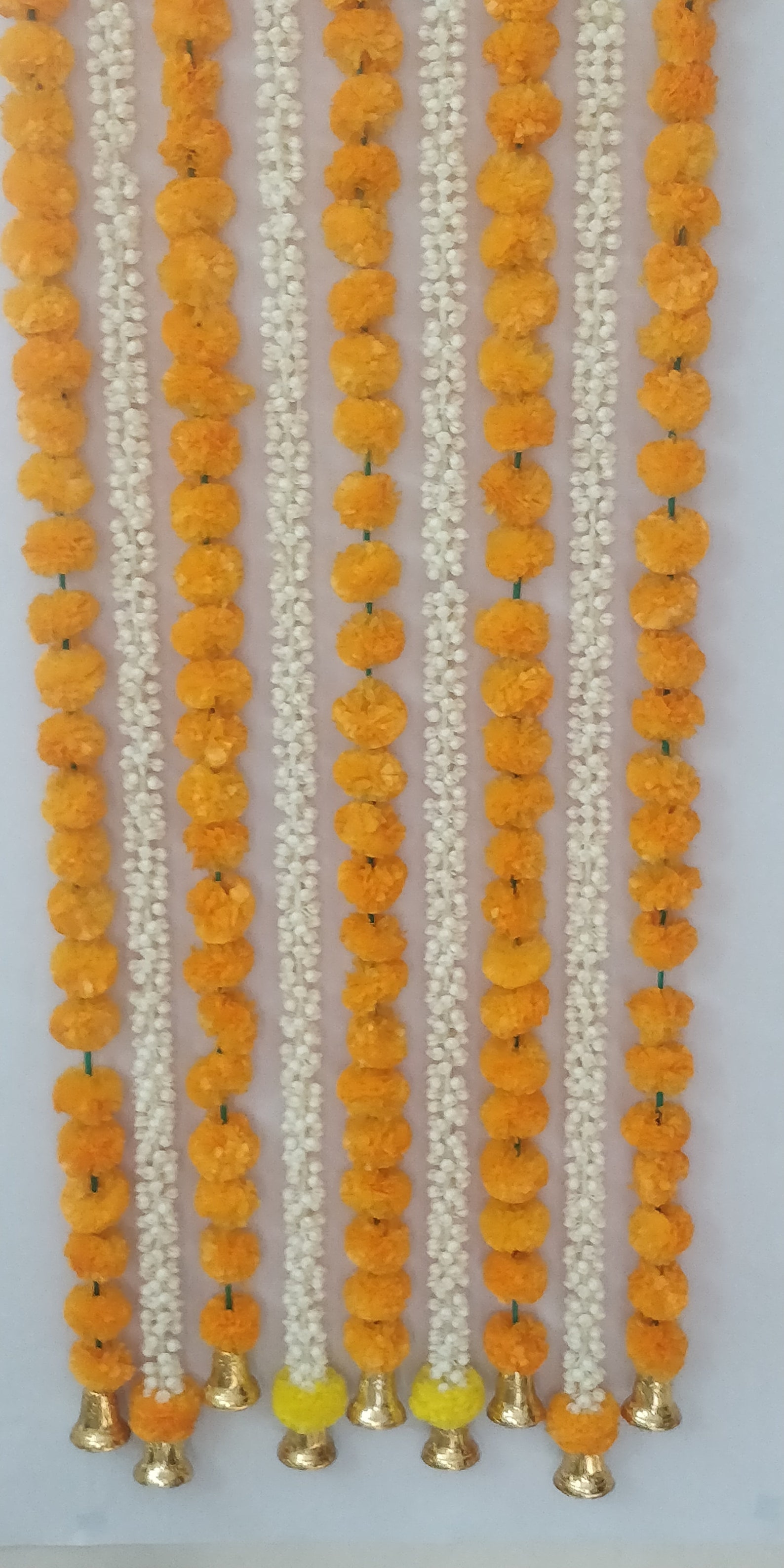 Decorative Bell Garlands 5ft.long With Marigold Flower for | Etsy