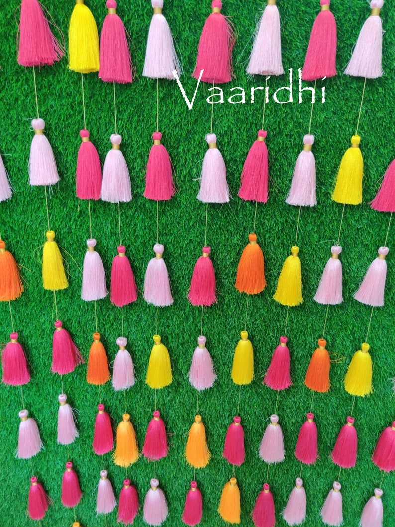 6 Ft Tassel String Hangings for Wedding Decor Mehndi & Sangeet - Etsy