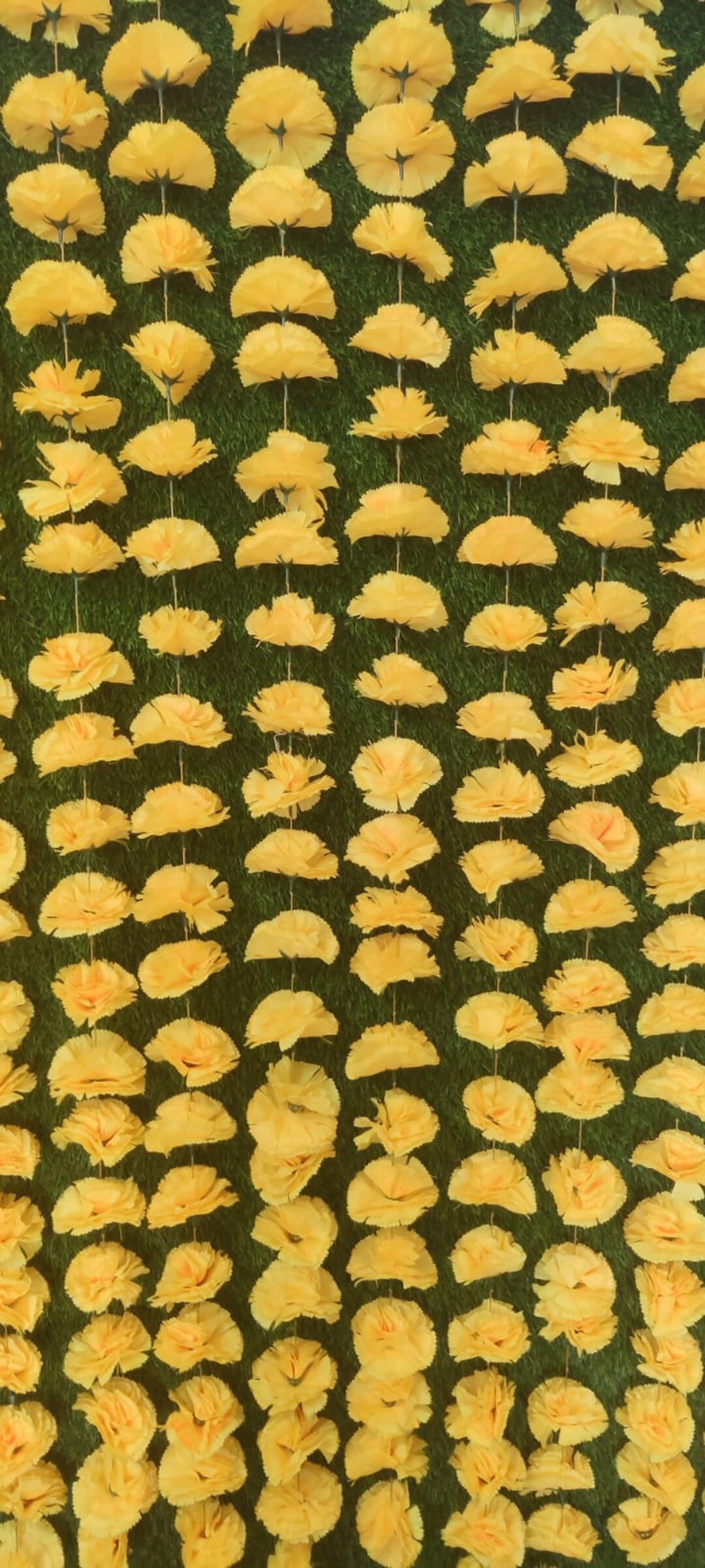 8ft Big Carnation Flower String Hangings Silk Fabric Marigold for Dia ...