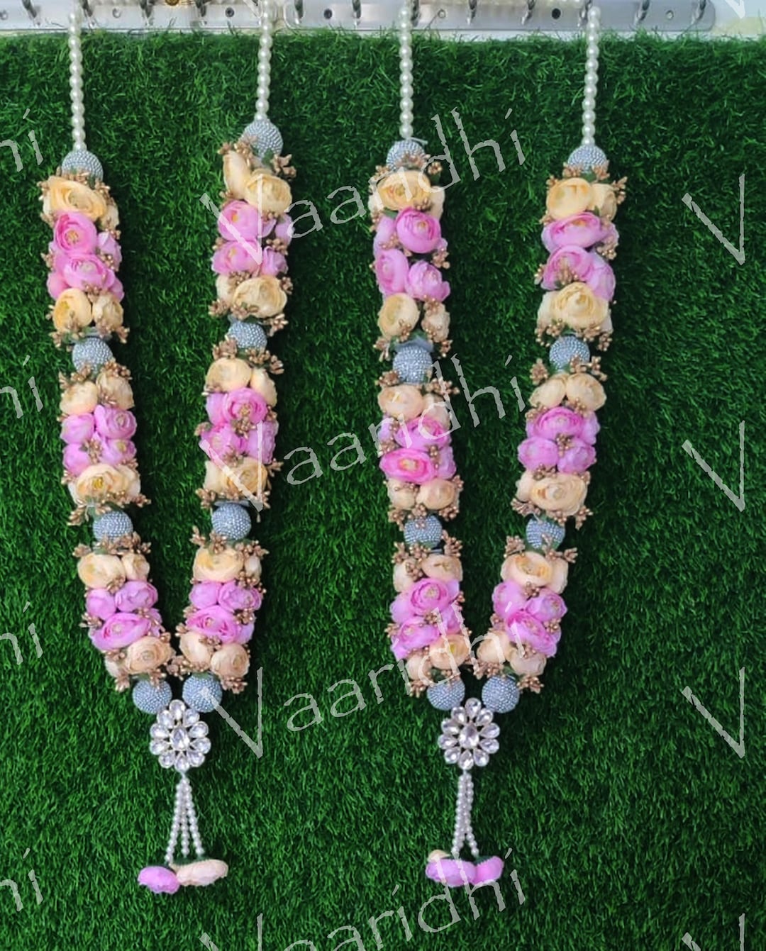 Latest Pair of Peony Flower Milni Mala, Wedding Mala, Honor Mala ...