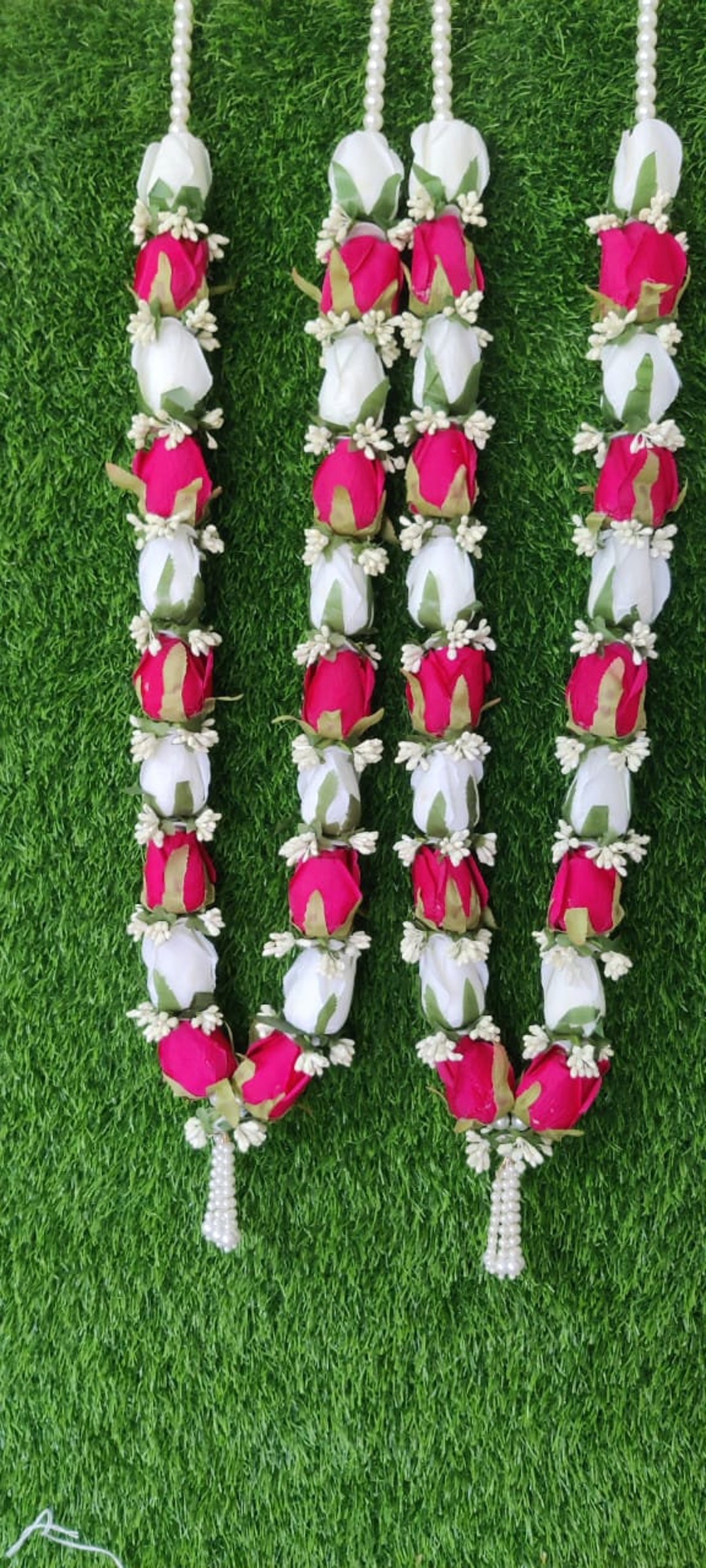 Rose Buds Flower Varmala Design Pair for Jaimala Milni Mala, Wedding ...