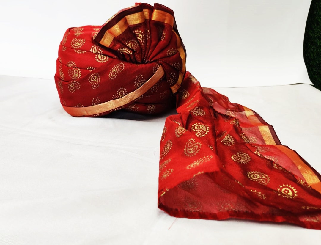 Mens Unisex Turban/safa Wedding Pagdi for Wedding Baraat, Rajasthani ...