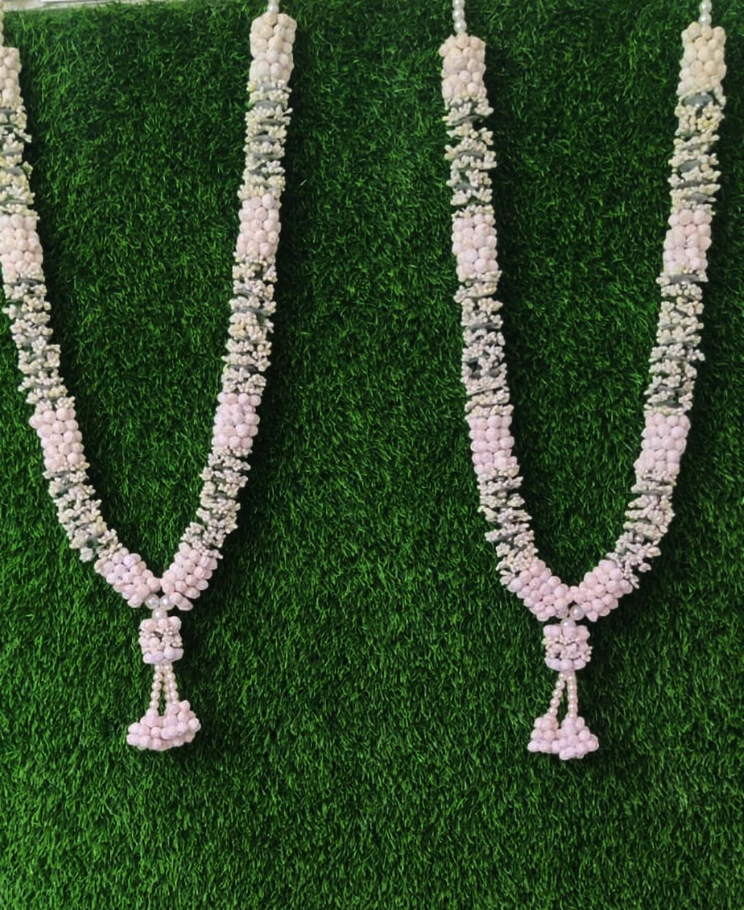 Varmala Design Pair Baby's Breath Mogra Buds Milni Mala, Wedding Mala ...