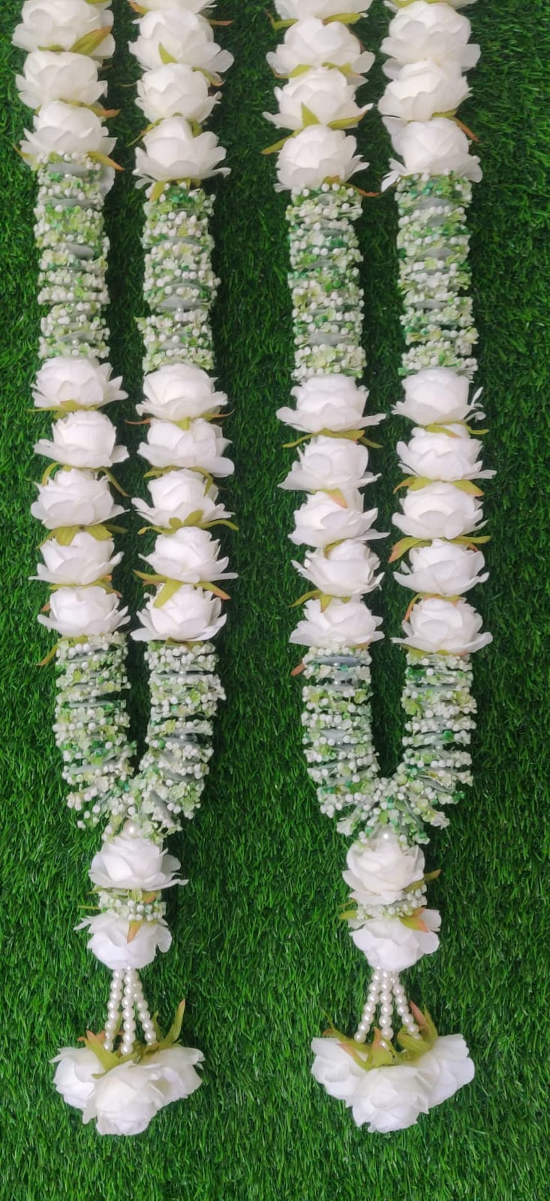 Baby Breath Varmala Engagement Wedding Mala, Honor Mala, Jaimala ...