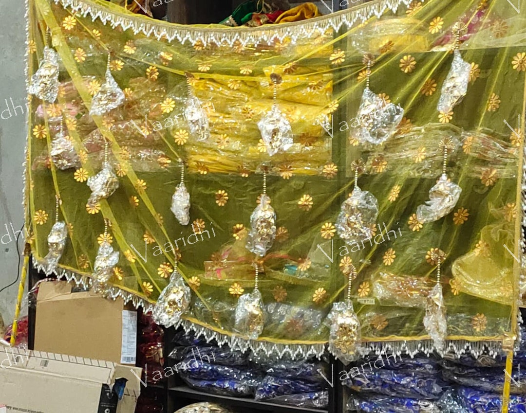 Bridal Entry Punjabi Chaddar With Kaleeera Traditional Indian Punjabi ...