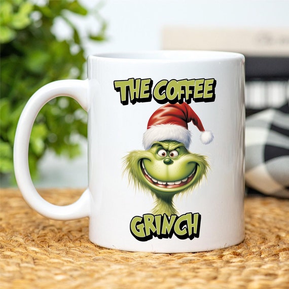 Custom Personalised Coffee Grinch Christmas Mug Ceramic Cup Etsy