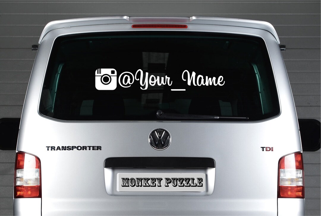 Personalised Instagram Name Sticker Script Font - Etsy Australia