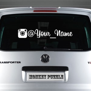 Personalised Instagram Name Sticker Script Font - Etsy Australia