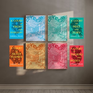 Velaris Printable Wall Art | All Book Covers Colors | ACOTAR, ACOMAF ...