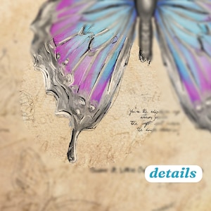 Quicksilver Kingfisher Printable Wall Art | Oshellith Butterfly Poster ...