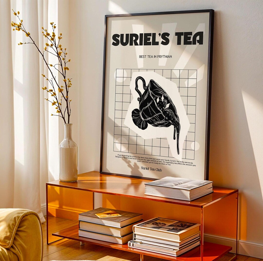 Suriel’s Tea Printable Wall Art | ACOTAR, ACOWAR, ACOFS, Acomaf, Acofas ...