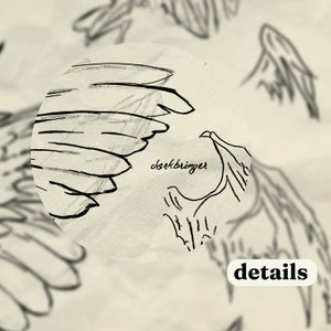 Feyre Wings Study Printable Wall Art | Illyrian, Peregrin, Darkbringer ...