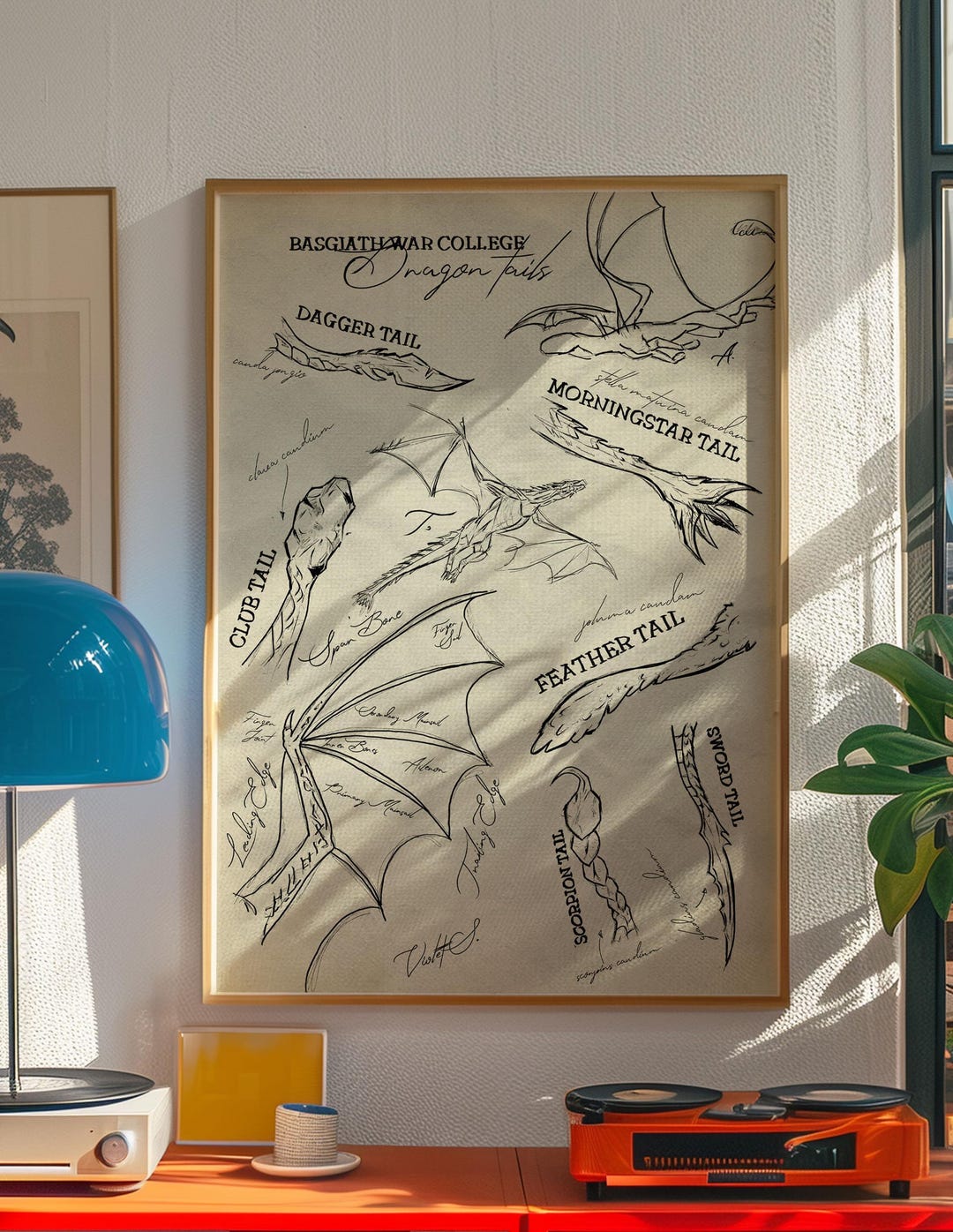 Empyrean Dragon Tails Printable Wall Art | Violet Sorrengail | Fourth ...