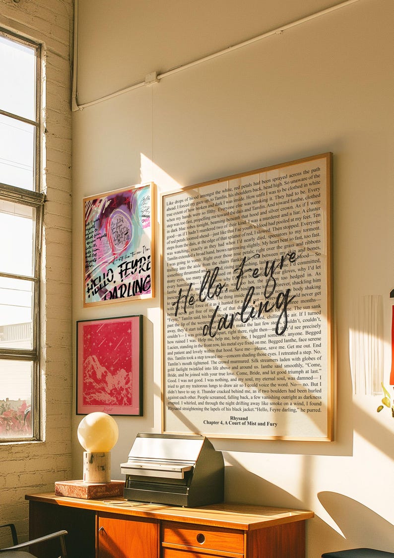 ACOTAR Rhysand Quote Art Print: Hello Feyre Darling (digital Download ...