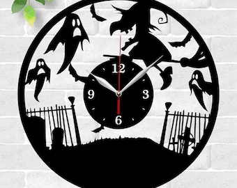 Halloween Clock Laser File - Etsy