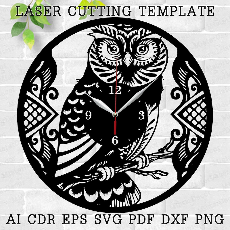 Owl Clock - Etsy