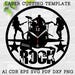 Hard Rock Clock Laser Cut Files SVG Vector File Ai, Cdr, Dxf, Eps, Pdf ...