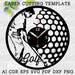 Golf Clock Laser Cut Files SVG File Vector File Ai Cdr Dxf Instant ...
