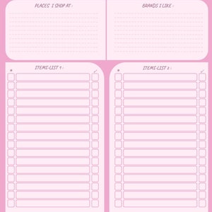Digital Download Planner in Pink PDF Printable - Etsy